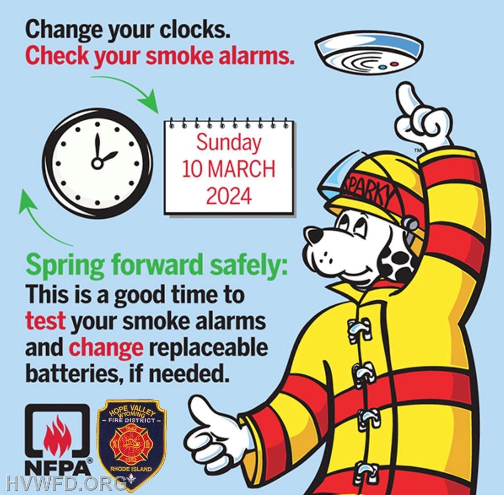 Change your clocks. Check your smoke Alarms!. - Hope Valley Wyoming ... Change your clocks. Check your smoke Alarms!. - Hope Valley Wyoming ...